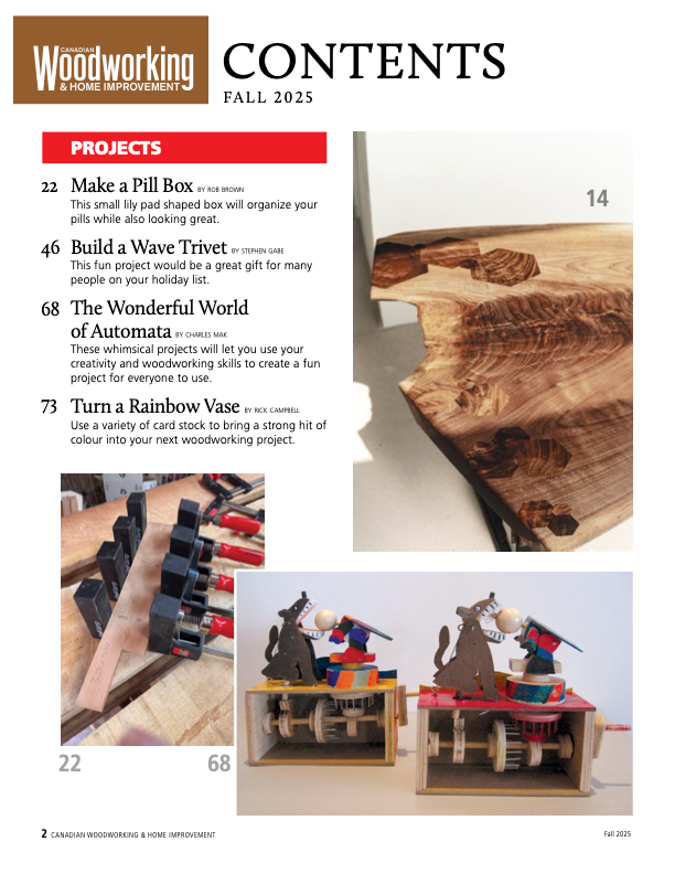 Canadian Woodworking shop – Shop Canadian Woodworking